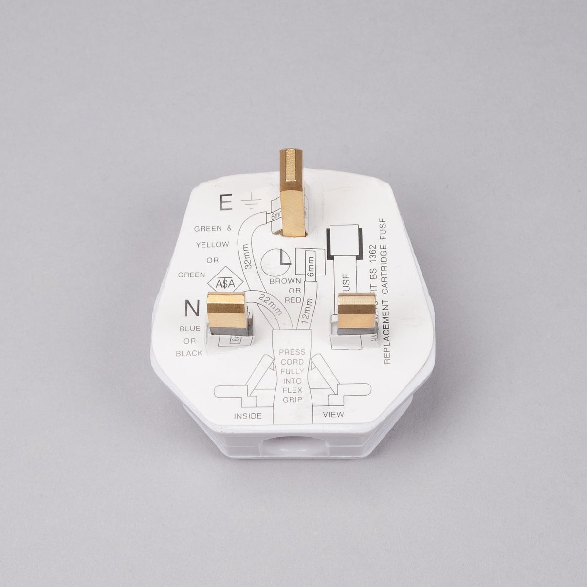 UK Three Pin Plug - All Colours - Lightspares