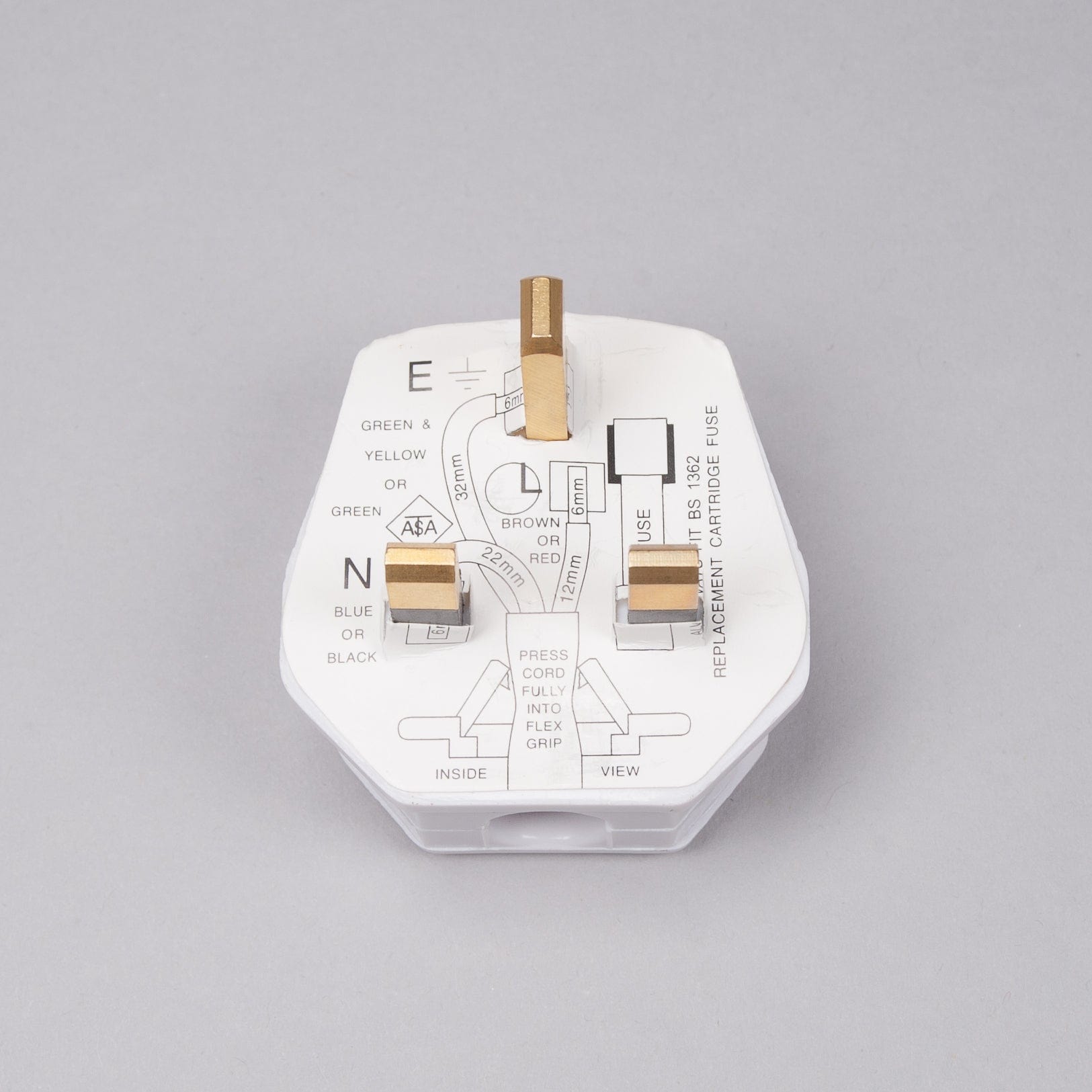 UK Three Pin Plug - All Colours - Lightspares